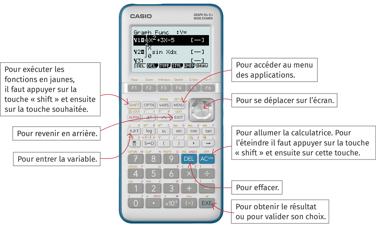 Calculatrice Casio Graph 35+ | Lelivrescolaire.fr