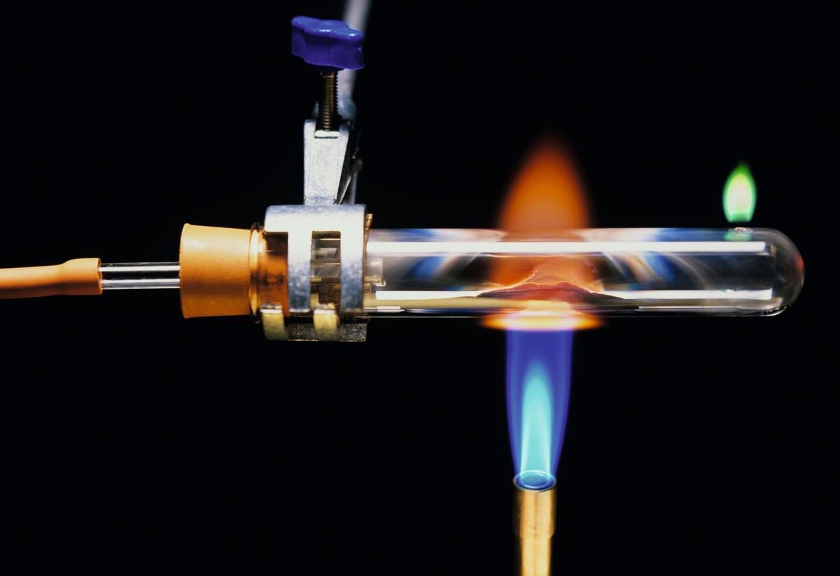 Réduction de l’oxyde de cuivre par un flux de dihydrogène ...