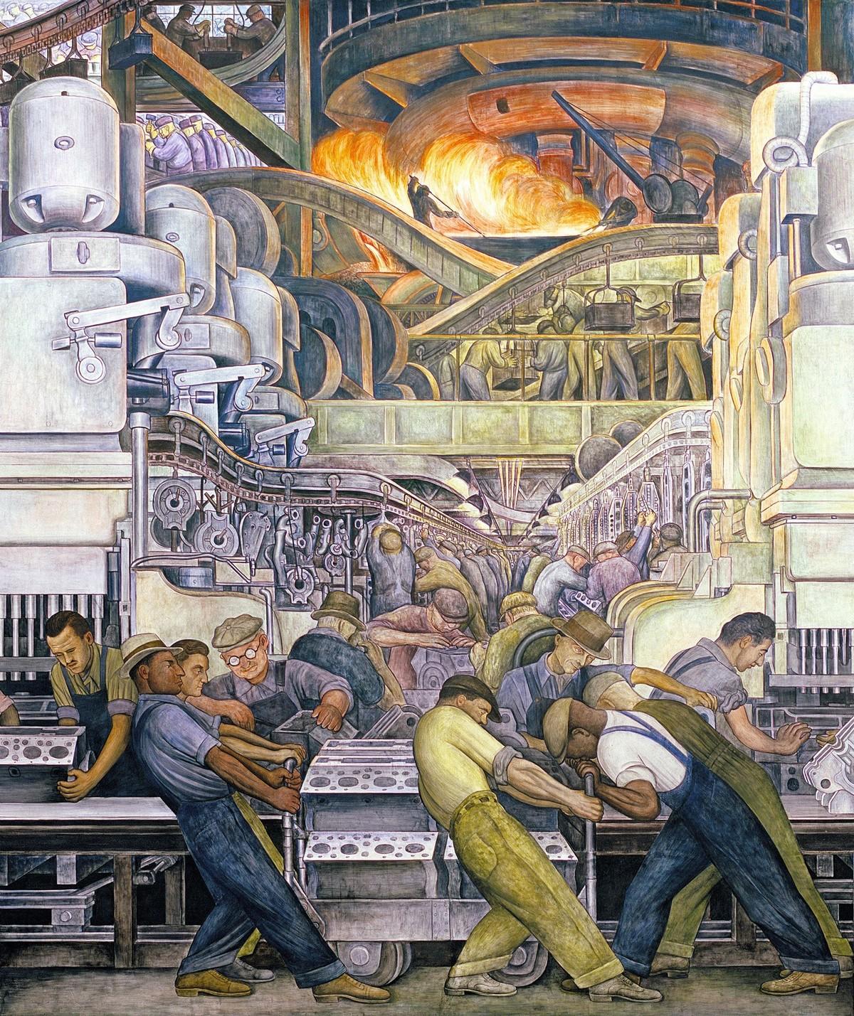 La production industrielle vue par Diego Rivera dans « L’Industrie de ...